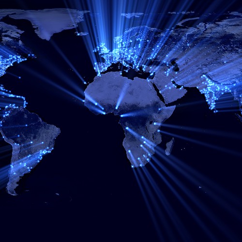 Two Cool Map Graphics Showing Geographic Coverage | Illustration or ...