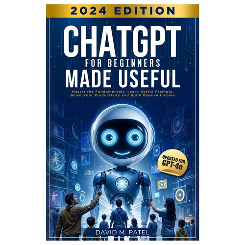 Designs | Attractive Book Cover Design for "ChatGPT for Beginners ...