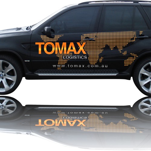Awesome Tomax Logistics Car Wrap | Car, truck or van wrap contest