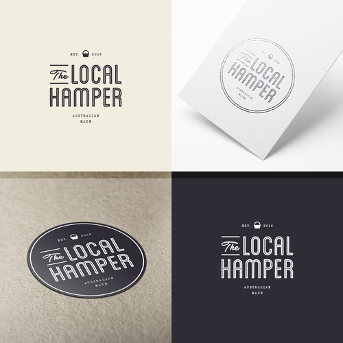 Rustic themed logo for new hamper company The Local Hamper | Logo ...