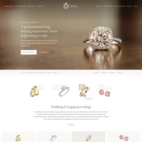 Designs | Design of Wedding Ring and Engagement Ring Website. NO SHOP ...