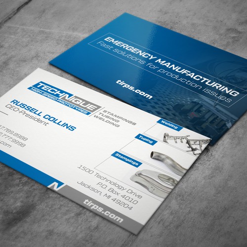 *We give quick feedback* Design a business card for a high-tech, fast ...
