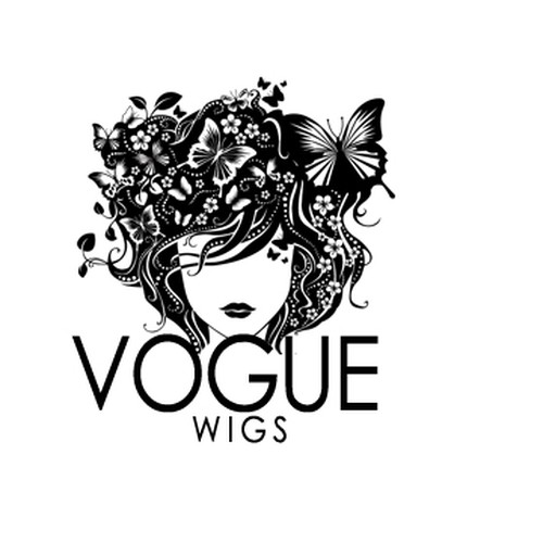 Chic, High-Fashion Logo Design for a Wigs / Hair site (Voguewigs.com ...