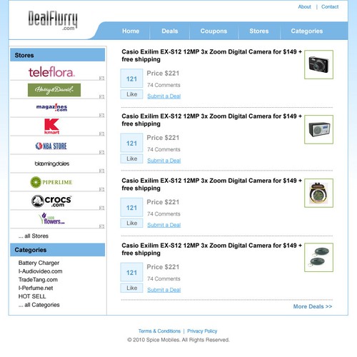 Coupon Website Design | Web page design contest