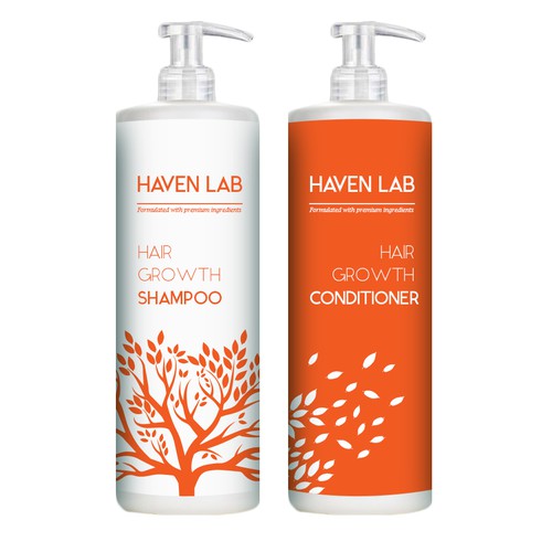 New 100% natural shampoo and conditioner needs colourful packaging ...