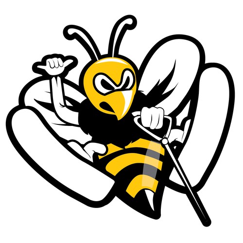 Create a fierce, tough illustration featuring bees! | Illustration or ...