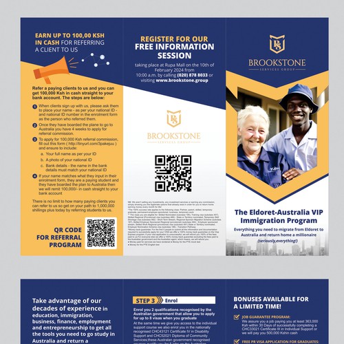 Designs | Design Trifold Pamphlet for Premium Education/Immigration ...