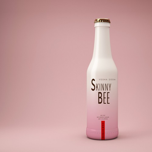 Designs | Skinny Bee vodka soda - updated packaging | Product packaging ...