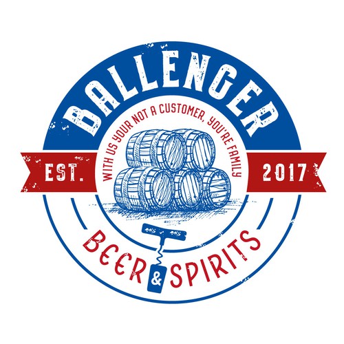Ballenger Beer & Spirits is looking for elegant and rustic logo to make ...