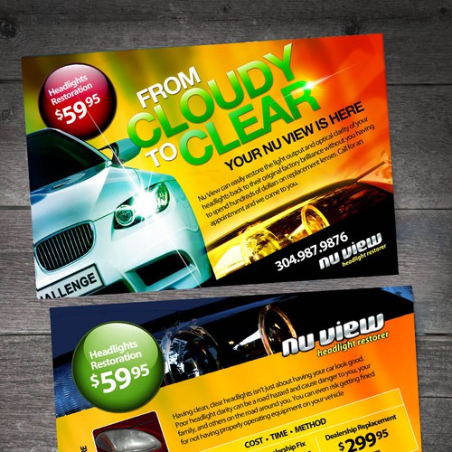 Car Product - Postcard Advertisement Design | Print or packaging design ...