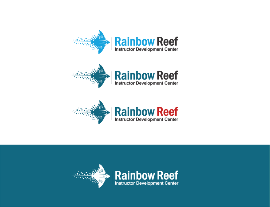 Create a classic scuba diving design for Rainbow Reef Dive Center ...
