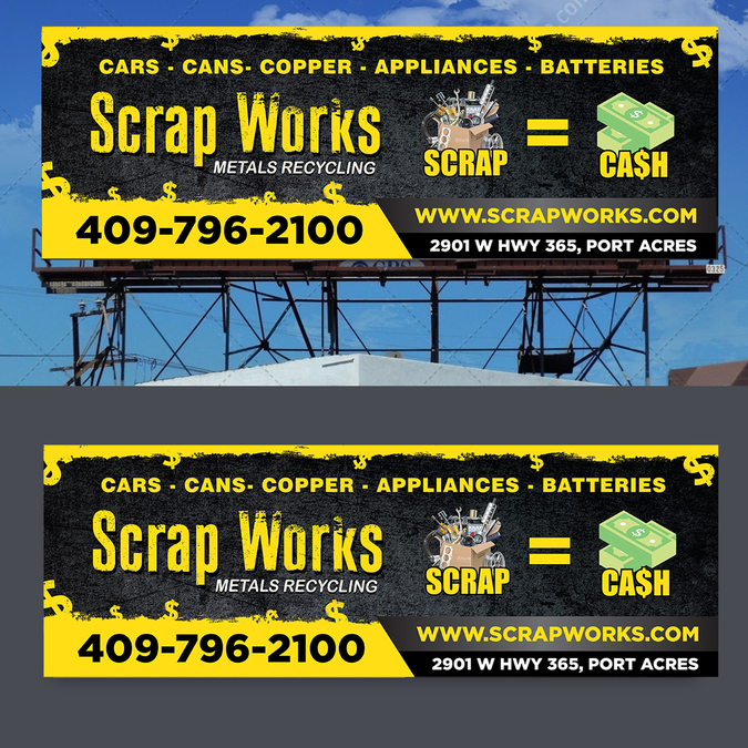Design a Billboard for a Scrap Metal Company! | Signage contest