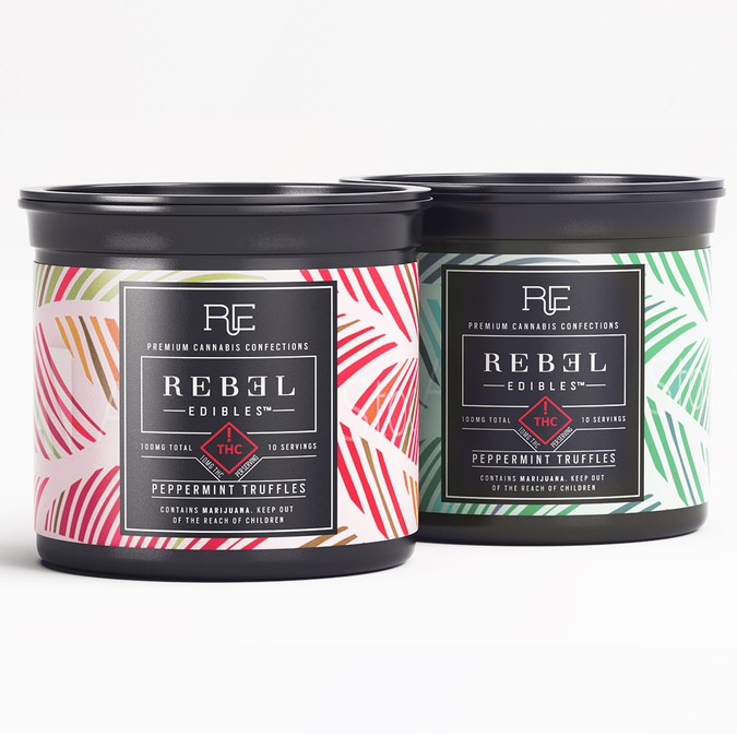 Holiday cannabis chocolate packaging label - bright & sophisticated ...