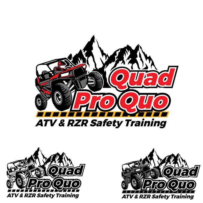 A logo showing a RZR or ATV climbing over the name, plus a safety ...