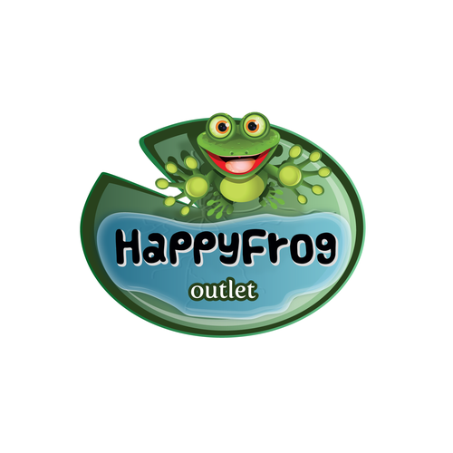 Create a Cool Modern Happy Frog illustration for Happy Frog Outlet ...