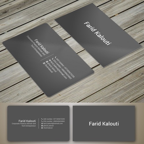 Design a sleek and professional personal business card | Business card ...