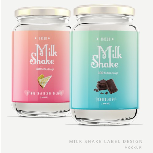 Milk Shake label design | Product label contest