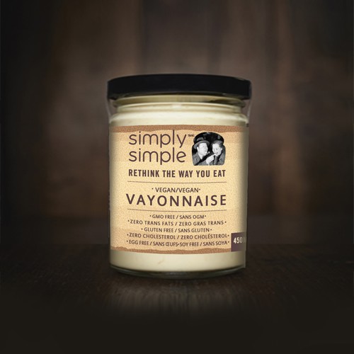 ADHESIVE LABEL DESIGN FOR VEGAN MAYONNAISE | Product label contest