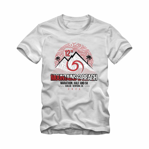 Designs | 2024 Mountains 2 Beach Marathon and Half shirt design | T ...