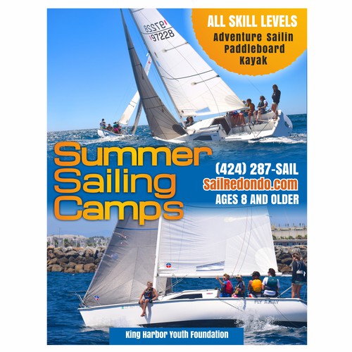 Sailing Summer Camp Ads | Postcard, flyer or print contest