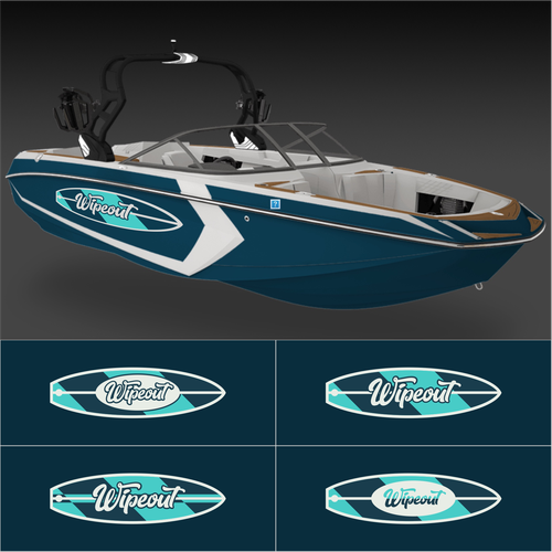 WIPEOUT help design a surfing boat name logo. | Logo design contest