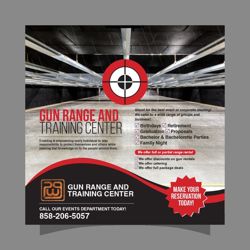 Gun range destination EVENTS | Poster contest