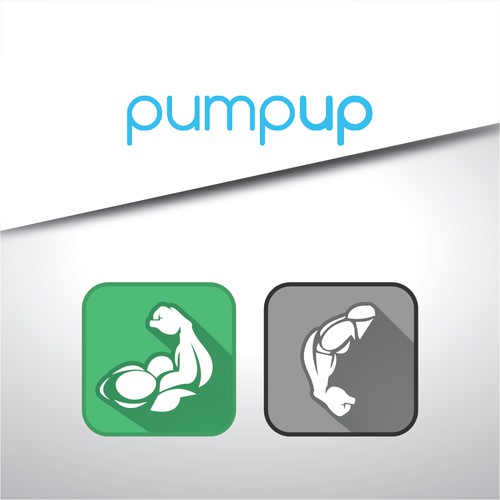 Create 2 muscle icons for a health and fitness app | Icon or button contest