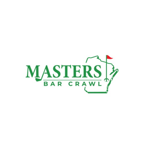 Designs | Mini golf bar crawl design during The Masters Golf Tournament ...