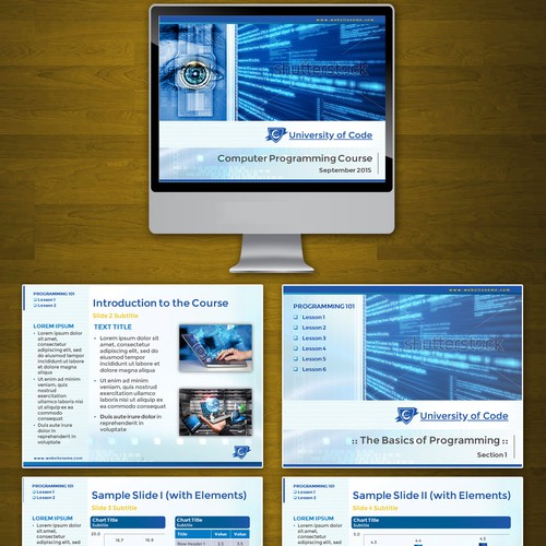 Powerpoint Template For Computer Programming Courses Powerpoint Template Contest 