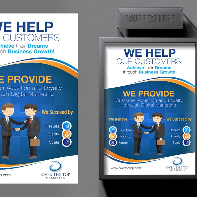 Our company's core values poster 24x36 (but Flexible) | Poster contest