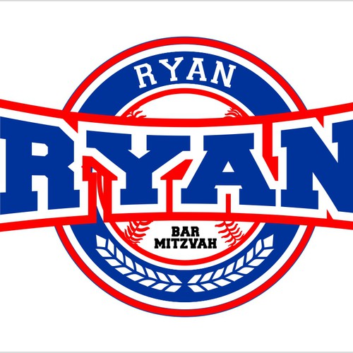 Ryan's baseball bar mitzvah | Logo design contest
