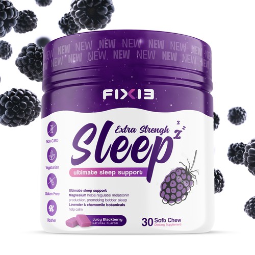 Designs | Fixie Soft Chews Supplements Label Design on a Jar | Product ...