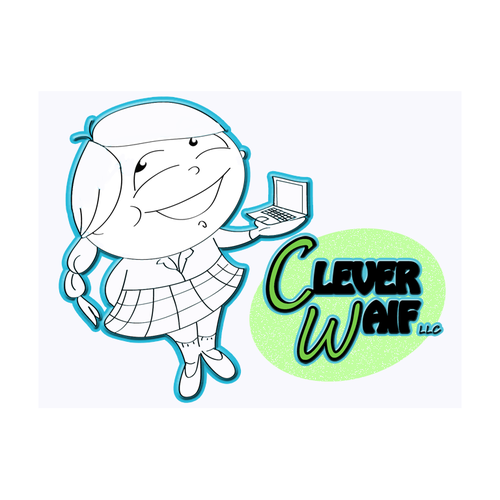 Whimsical logo for Clever Waif LLC | Logo design contest