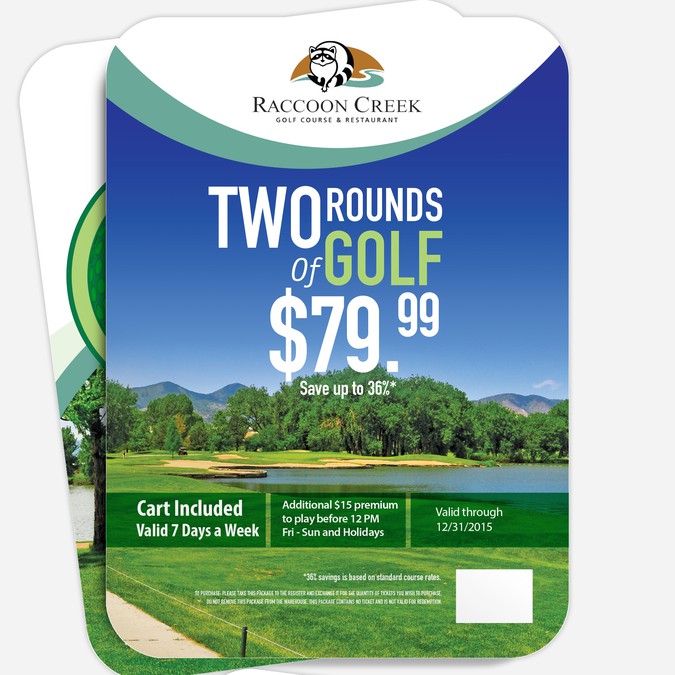Create a Golf Course flyer that advertises a special offer | Postcard ...