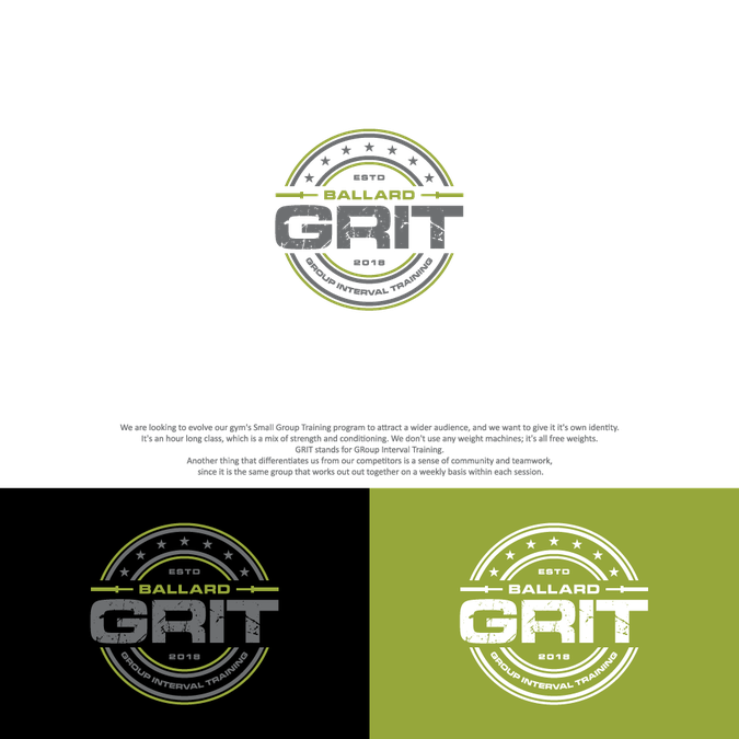Gritty Logo Needed for New Fitness Class | Logo design contest