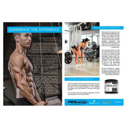 Pre-Workout Supplement Flyer | Postcard, flyer or print contest
