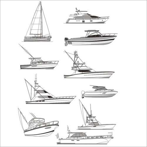 Boat Line Art | Other art or illustration contest