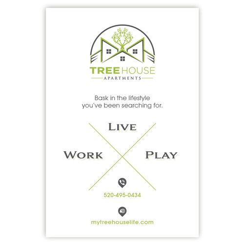 Designs | Treehouse Apartments Banner | Signage contest