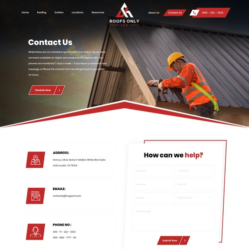 Designs | POWERful Strong Roofing Site | Web page design contest