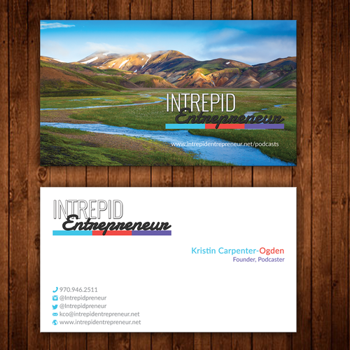 Creative Business Card for Intrepid Entrepreneur | Business card contest