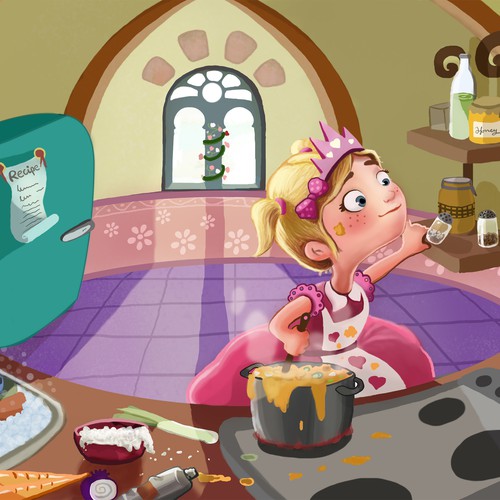 Designs | "Princess Soup" children's book cover design | Illustration ...