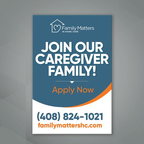 Designs | Design signage to attract caregiver agency applicants ...