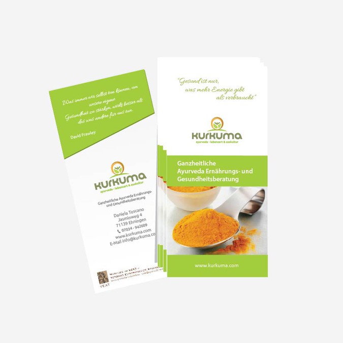 Pimp up my flyer: kurkuma - ayurveda lebensart & esskultur | Postcard ...