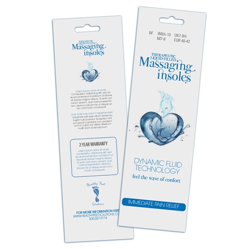 Create clean, elegant, innovative, modern shoe insole packaging ...
