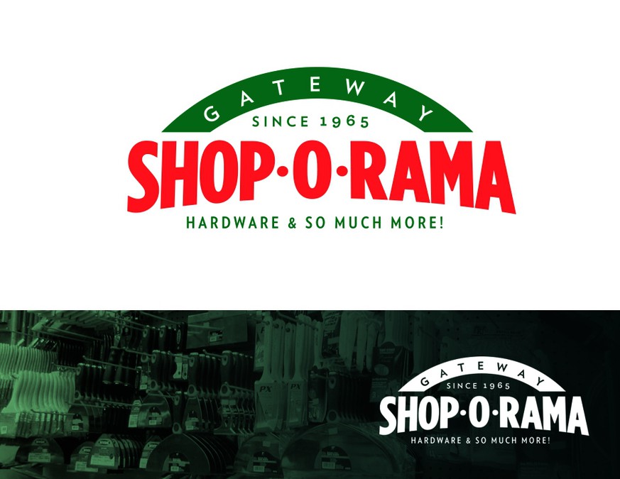 Create a logo for Shop-O-Rama, a variety store in the Ky Lake area ...