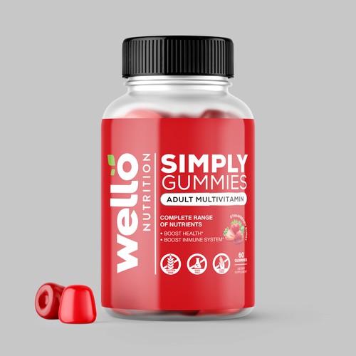 Designs | Multi vitamin gummies label design | Product label contest