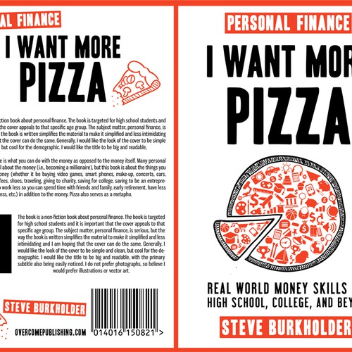 Create book cover: I Want More Pizza | Book cover contest
