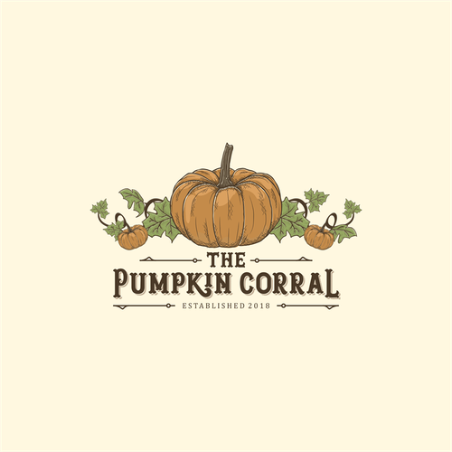 Design a fun and classic logo for a pumpkin patch | Logo design contest
