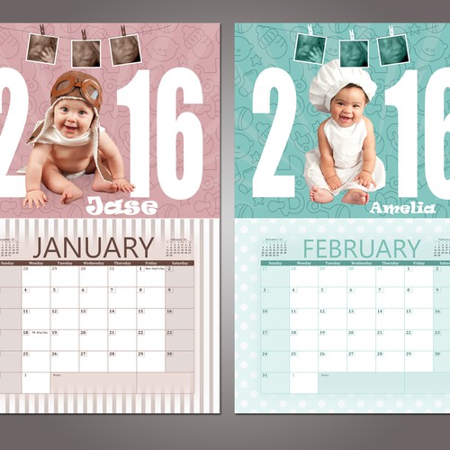 Calendar Design - Babies and their Ultrasounds - 10 years of same ol ...