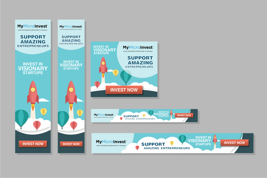 Create a set of remarketing banners for a top EU crowdfunding player ...